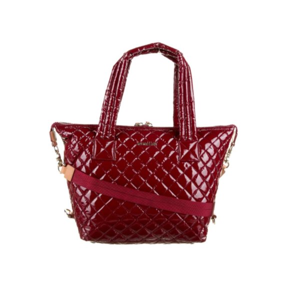 MZ Wallace | Bags | Mz Wallace Sutton Deluxe Tote In Deep Red Gloss ...